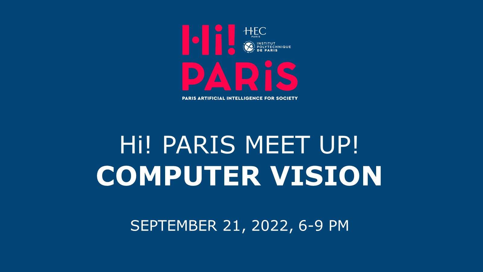 Hi! PARIS Meet Up! on Computer Vision – Look back to the first edition ...